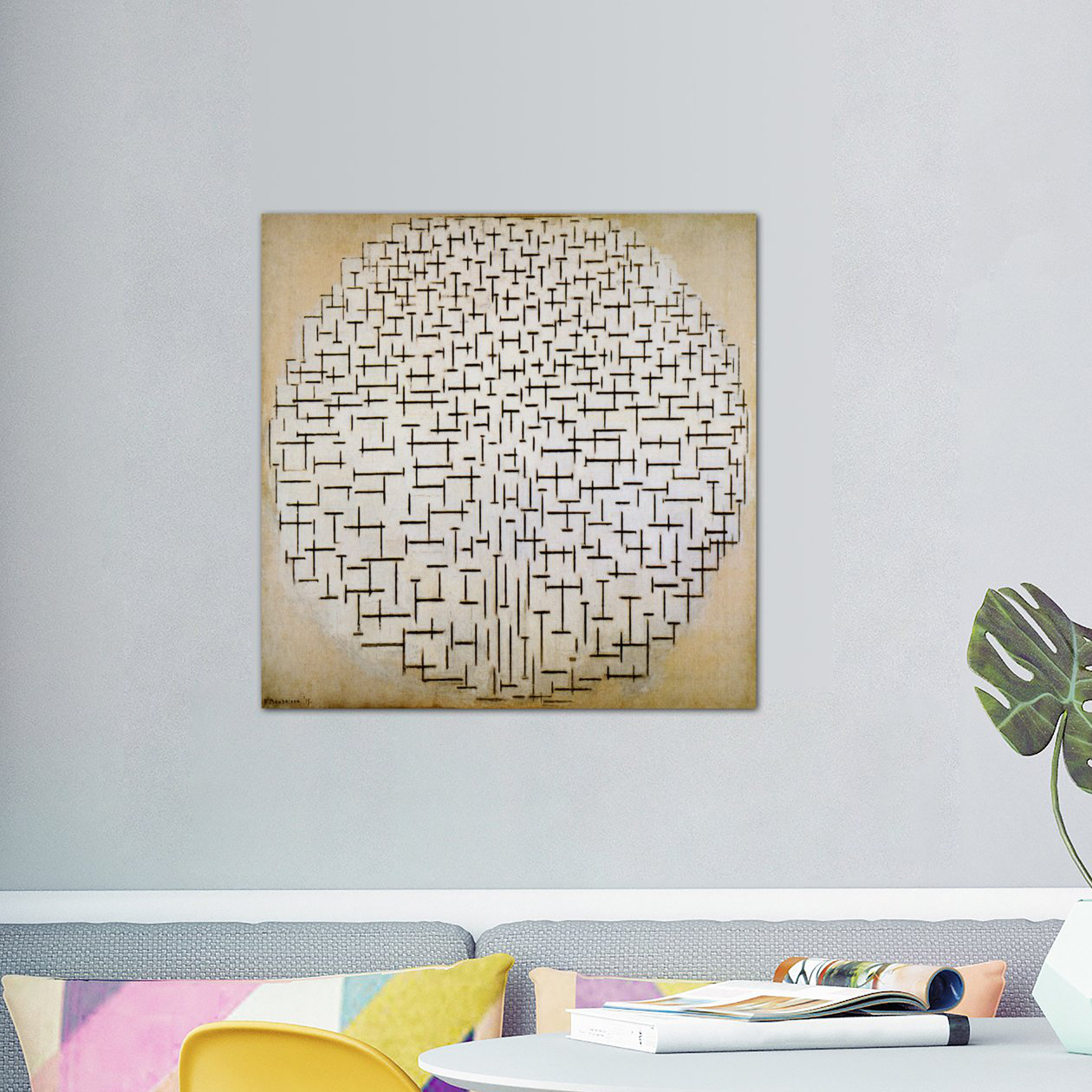 iCanvas "Pier & Ocean 1915" by Piet Mondrian Graphic Art on Canvas ...