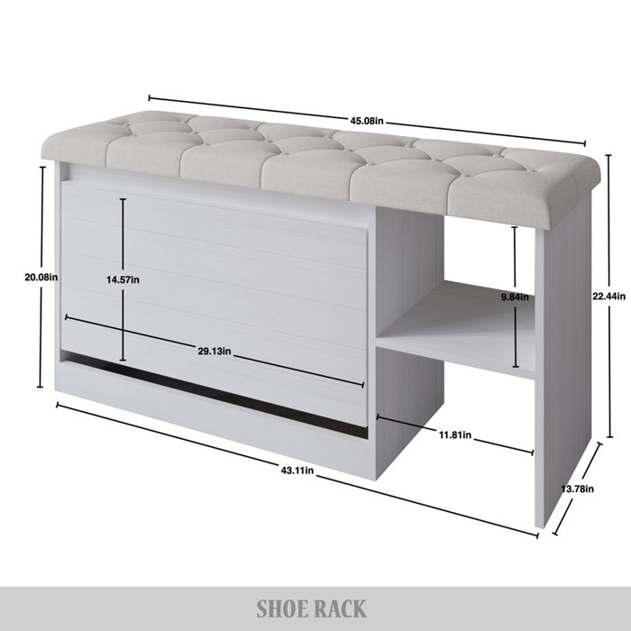 Hokku Designs ShoeStation Bench & Reviews | Wayfair