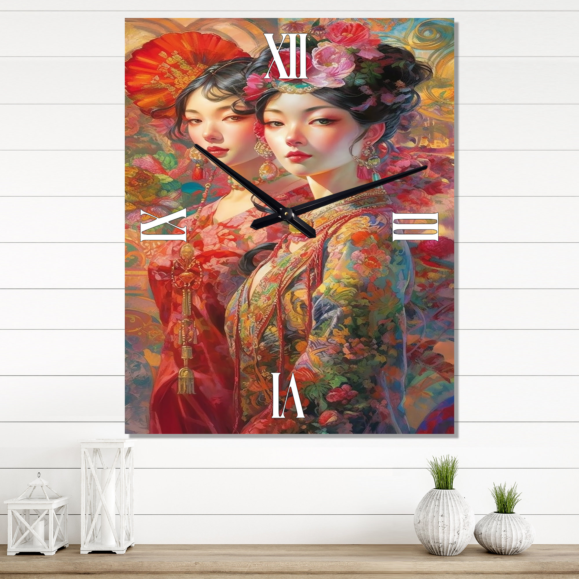 Design Art Celebration Of Spring Oriental Floral Beauty - Asian Wall ...