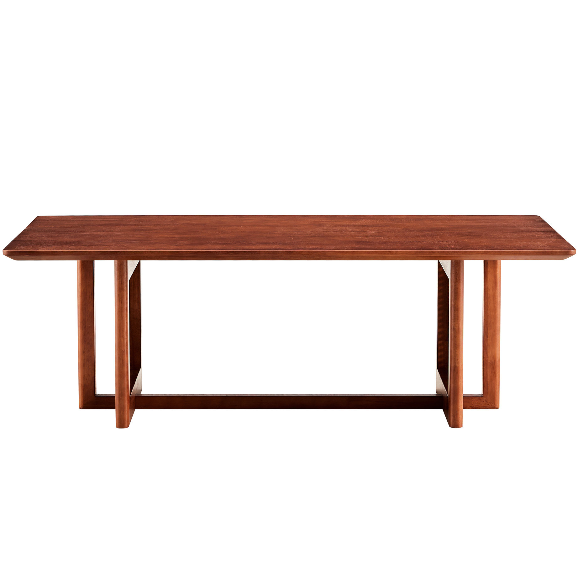 Red Barrel Studio® Solid Wood Rectangular Coffee Table With Subtle ...
