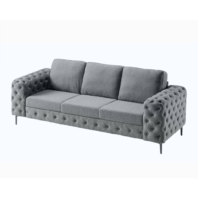 Ivy Bronx 92 inch Sofa Couch,Modern Oversized 3 Seater Sofa with Wide ...
