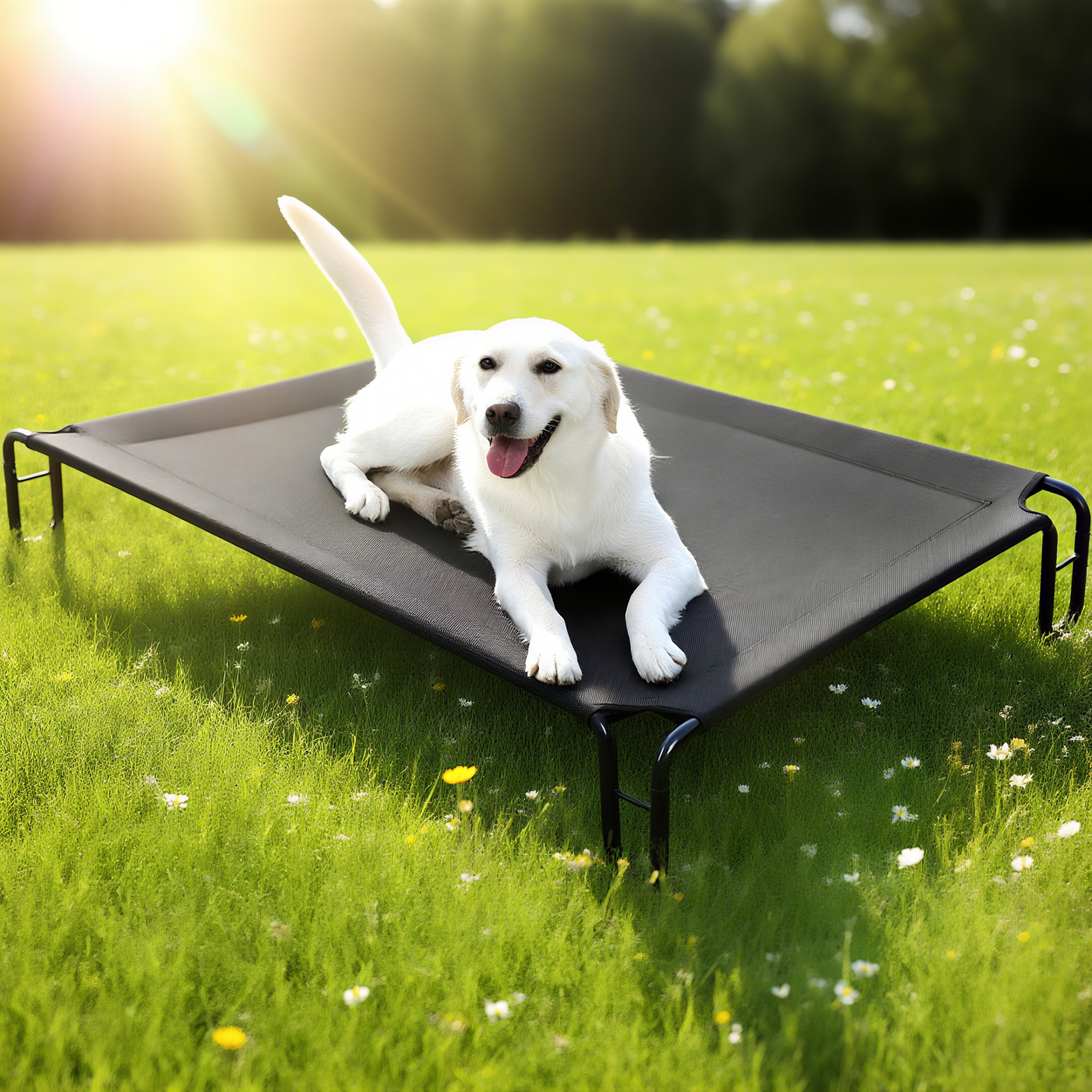 Tucker Murphy Pet™ Elevated Outdoor Henrica For Large Dogs Up To 65 Lbs ...
