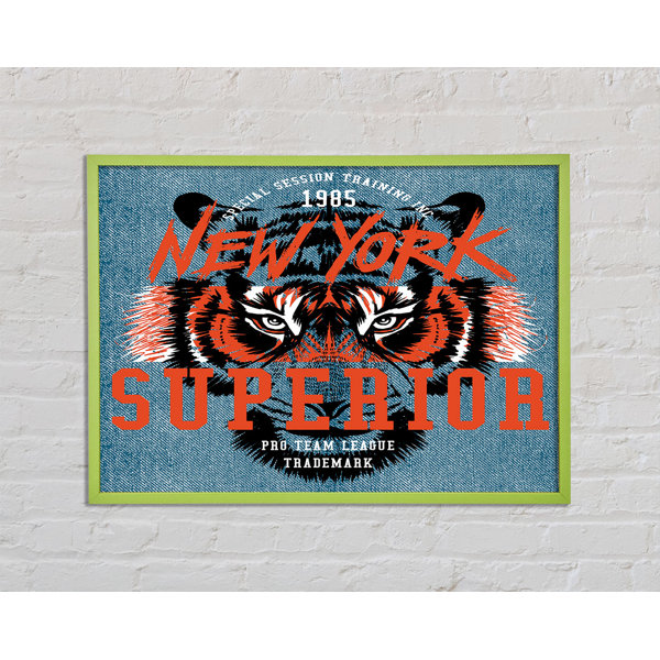 Happy Larry Amhold New York Tiger Superior - Single Picture Frame Art ...