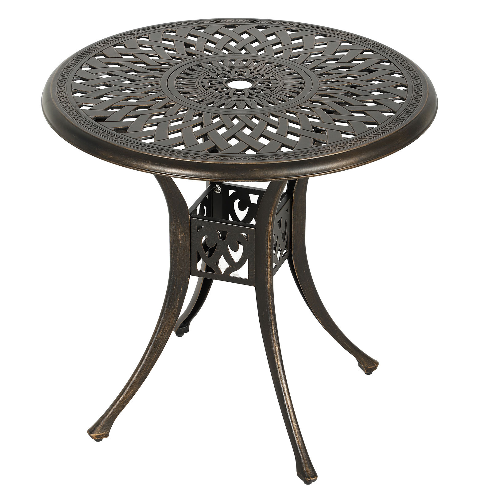 Astoria Grand Katife Round 30.7'' Outdoor Dining Table | Wayfair