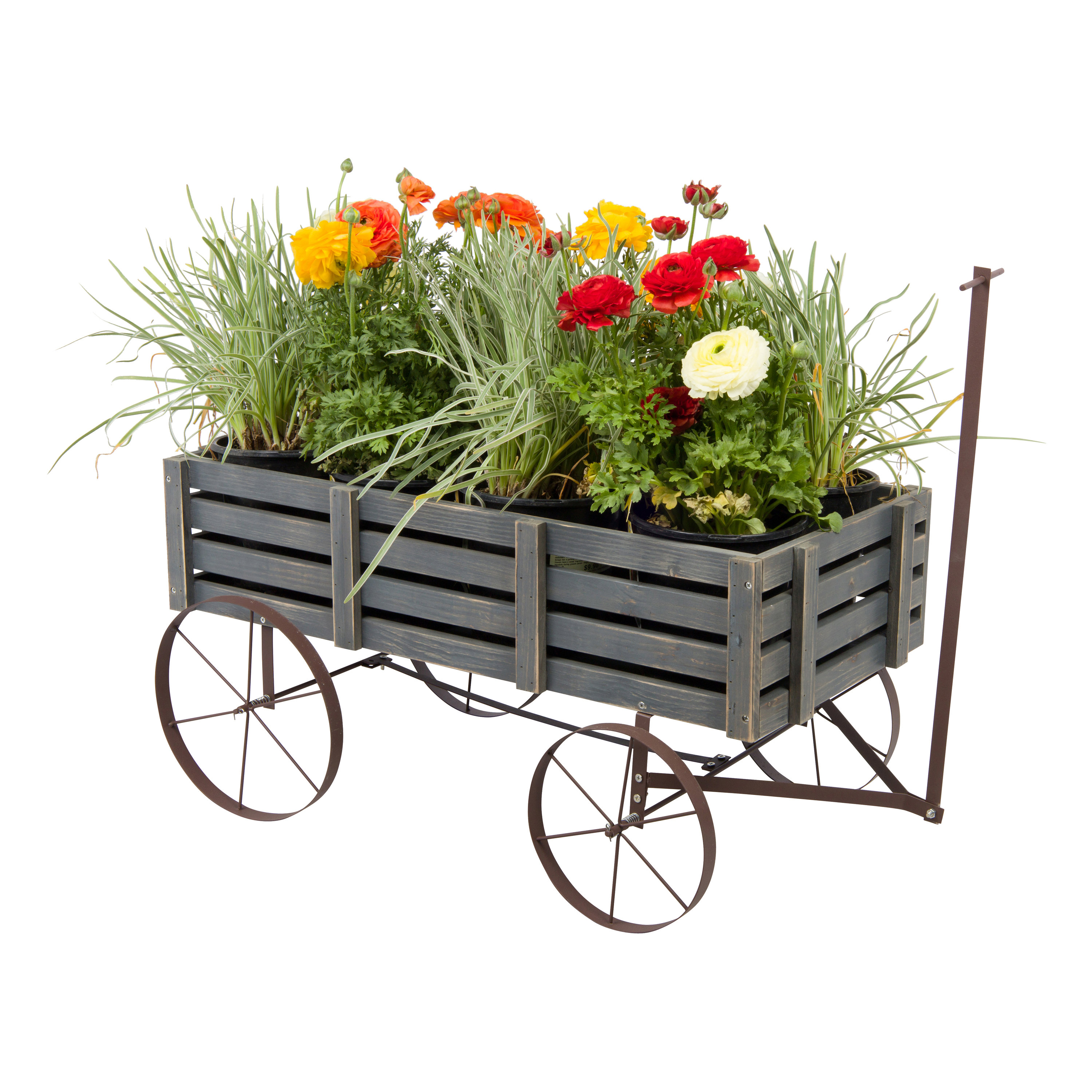Rosalind Wheeler Penny Wood Wagon Garden Planter & Reviews - Wayfair Canada