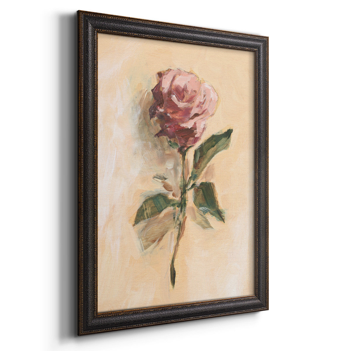 Winston Porter Painterly Rose Study II Premium Framed Canvas- Ready To ...