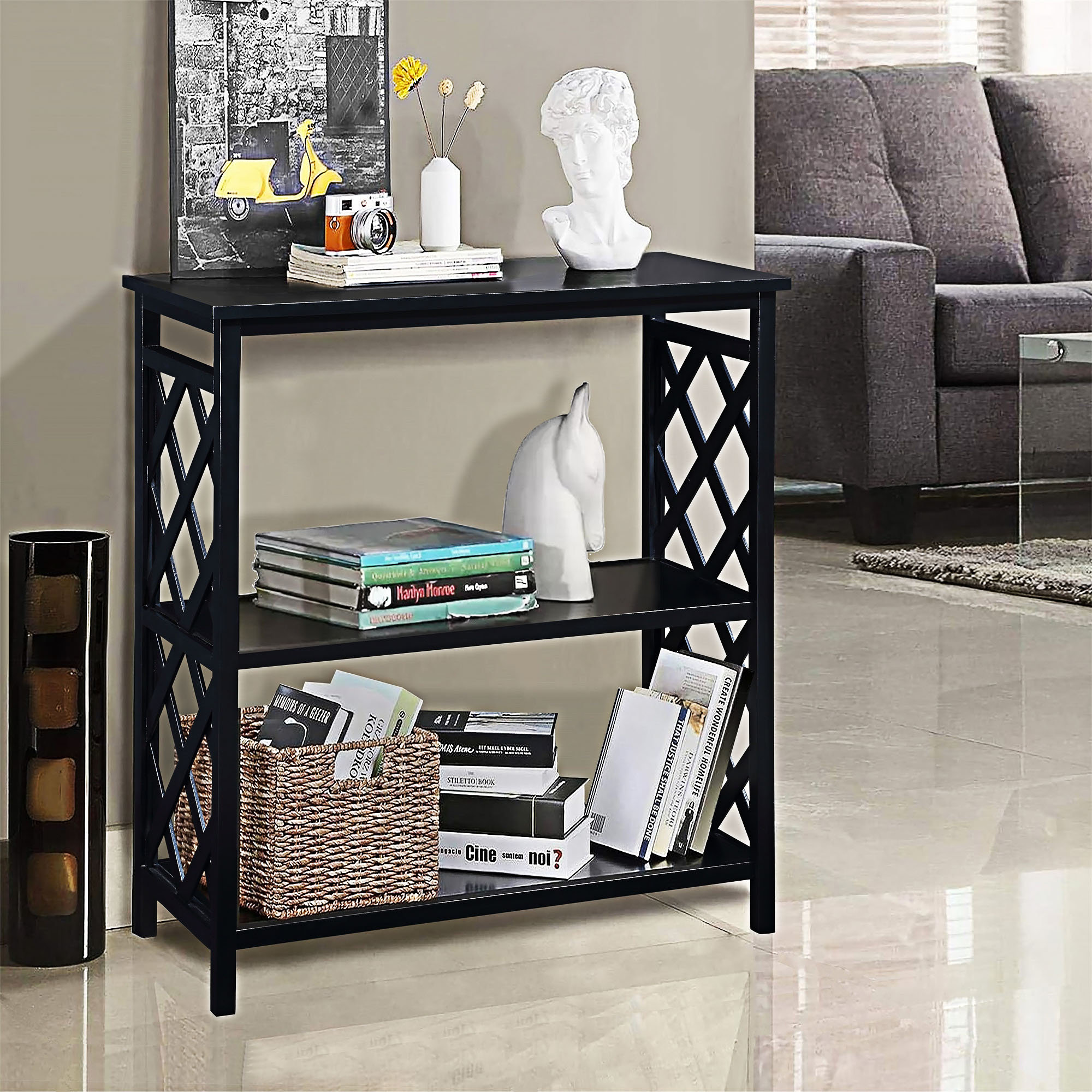 Ebern Designs Console Table With Shelves - Wayfair Canada