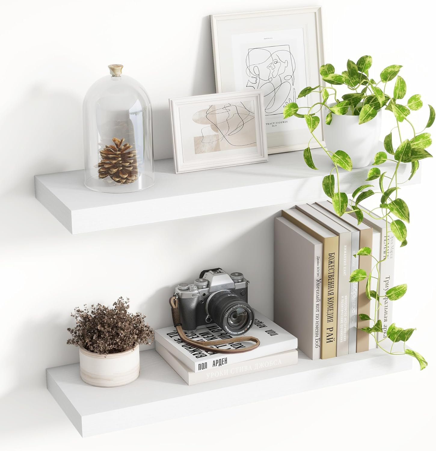 One Allium Way® Floating Shelves 8 Inch Deep Floating Shelves for Wall ...