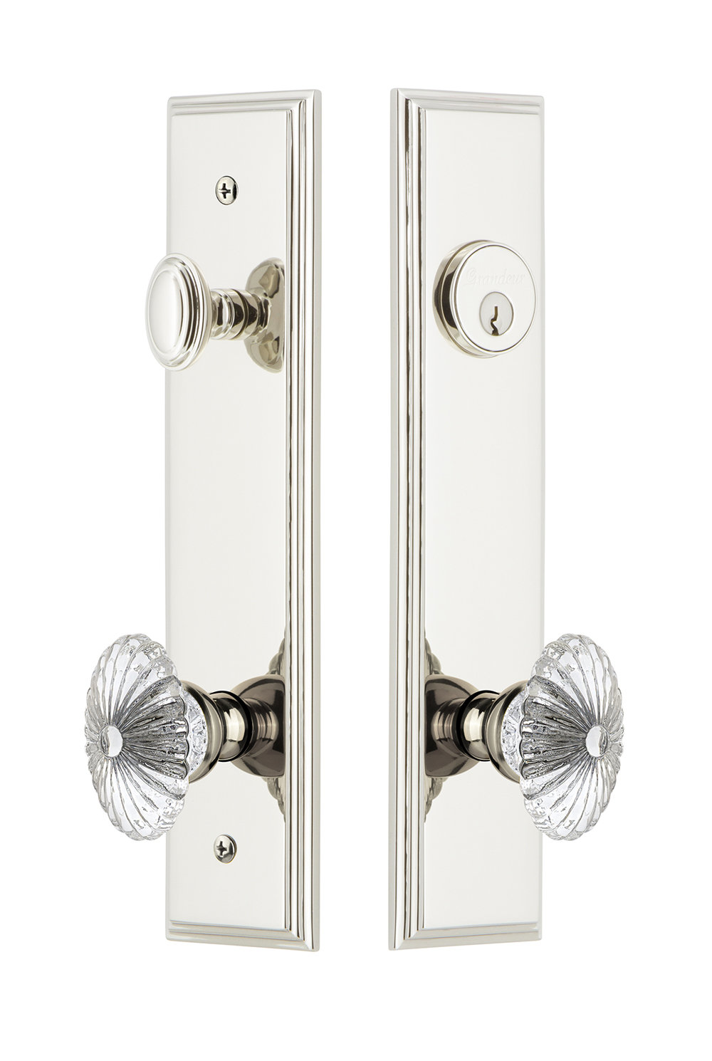 Grandeur Carré Tall Plate Complete Entry Set with Single Cylinder ...