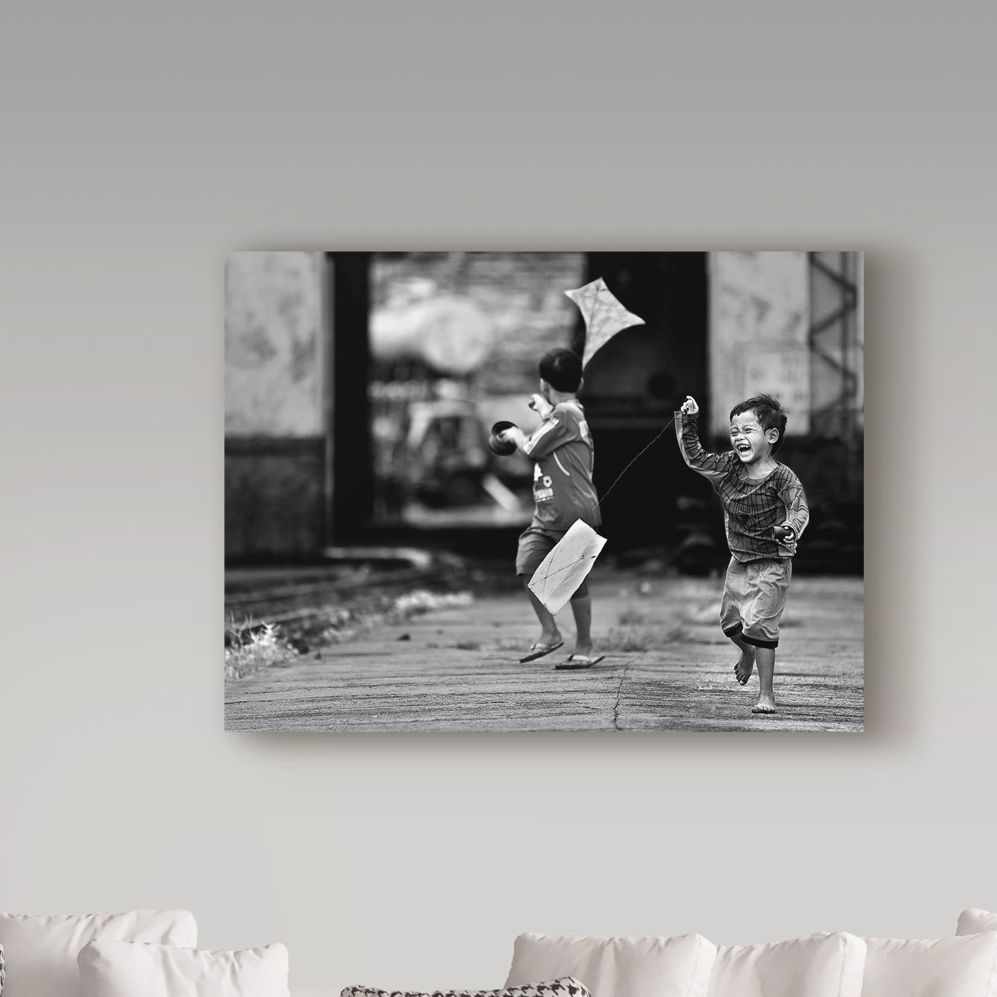 Trademark Fine Art 'The Kite Runner' Photographic Print on Wrapped ...