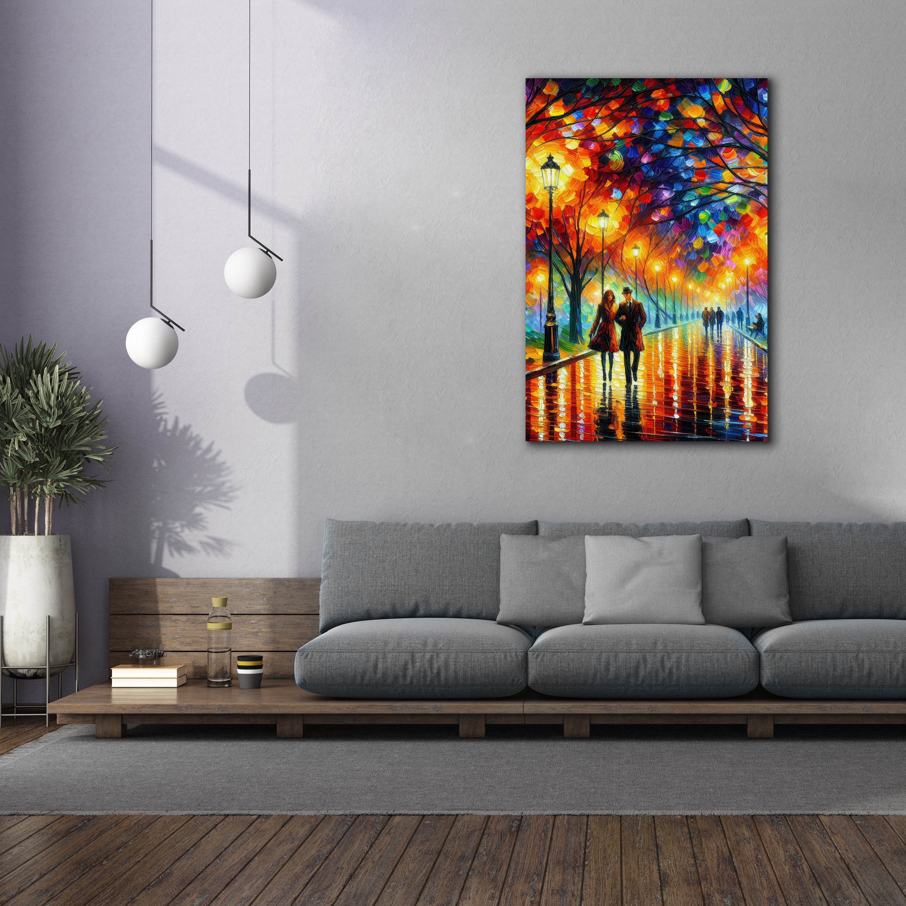 Epic Graffiti 'Walk In The Park' by Rich Monet Canvas Wall Art, 40" x ...
