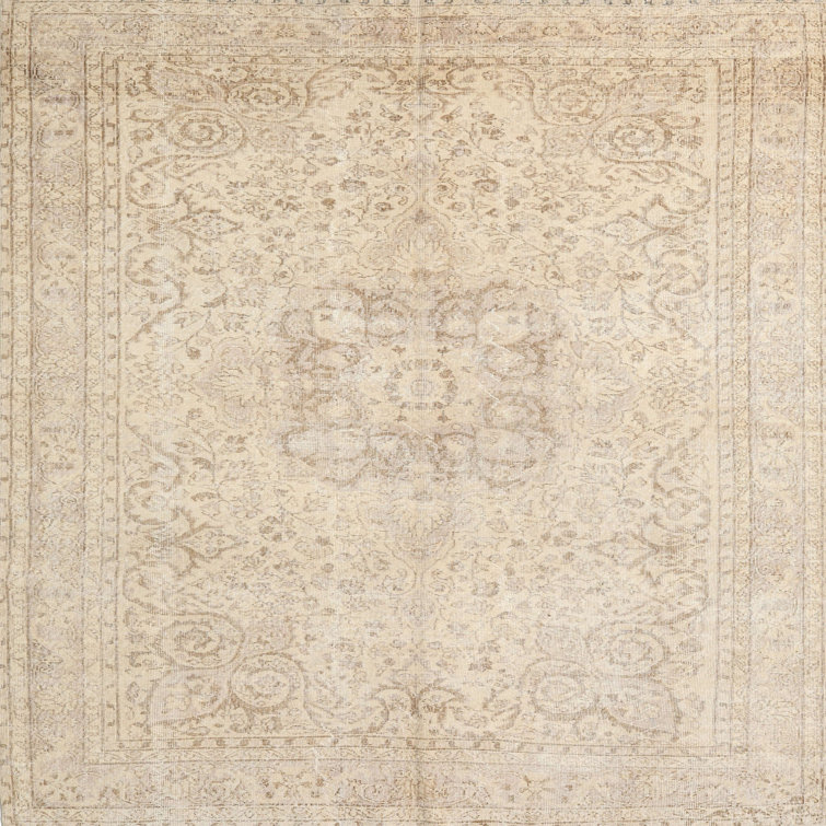 One Allium Way® Neston Machine Woven Wool Beige Rug | Wayfair