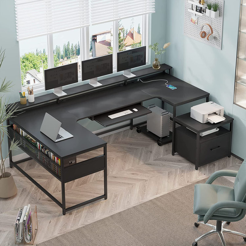 Trent Austin Design® Keon U-Shaped Computer Desk & Reviews | Wayfair
