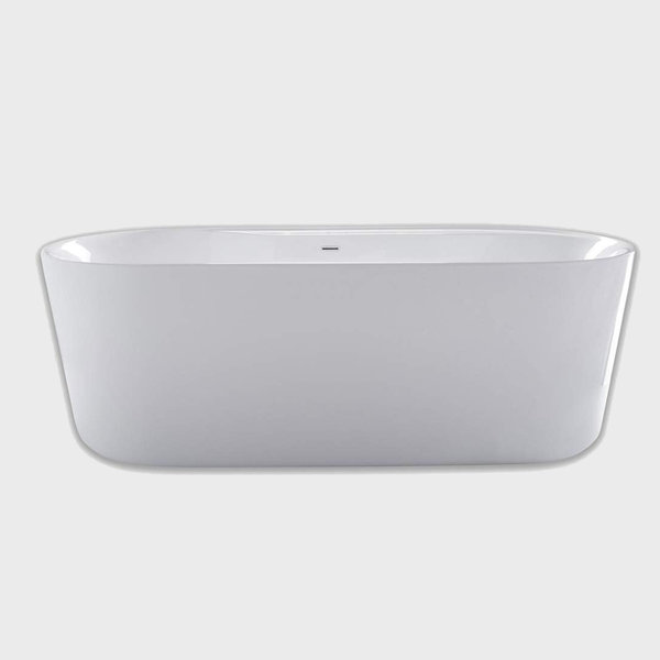 Carver Tubs 72'' x 36'' Freestanding Soaking Acrylic Bathtub | Wayfair