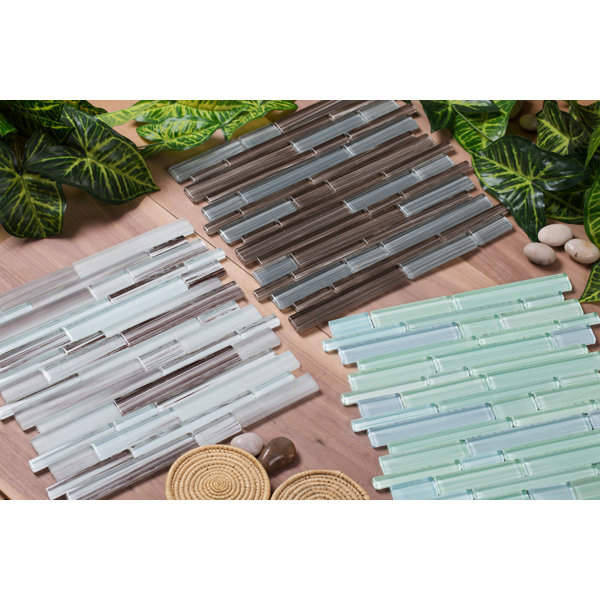 Mirrella Mahi Glass Linear Mosaic Wall & Floor Tile & Reviews | Wayfair