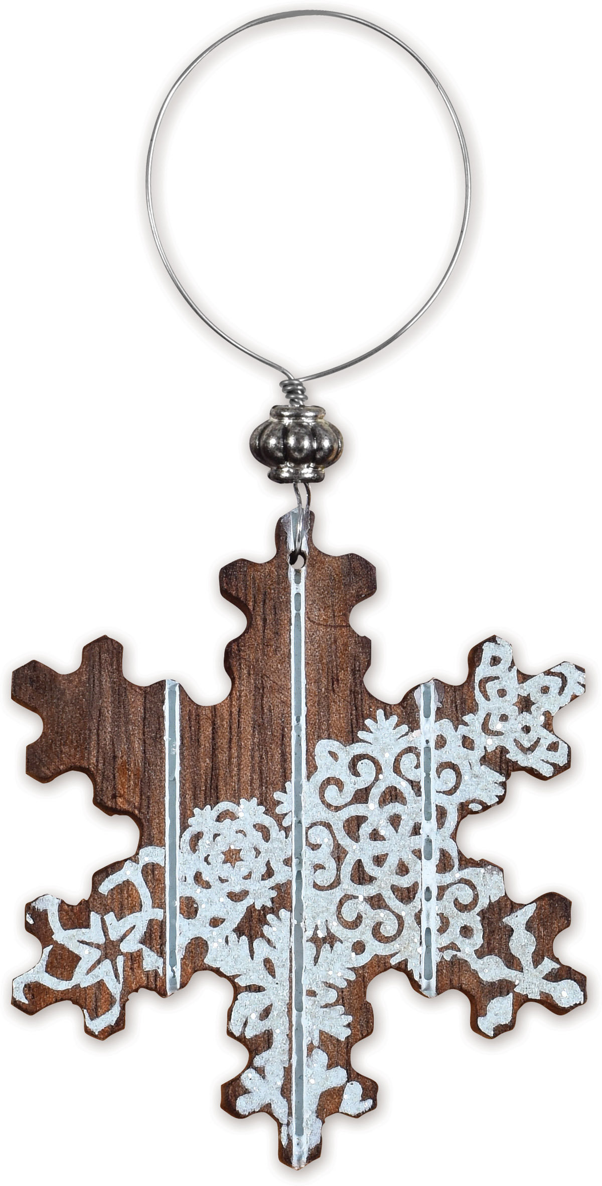 The Holiday Aisle® Rustic Snowflake Ornament - Set of 4 | Wayfair