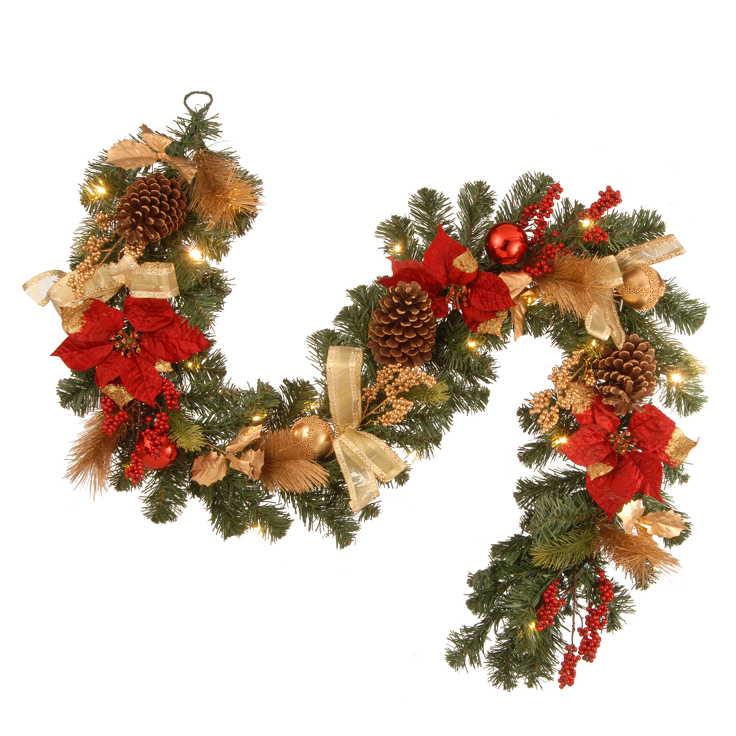 The Holiday Aisle® 72" Decorated Garland & Reviews | Wayfair