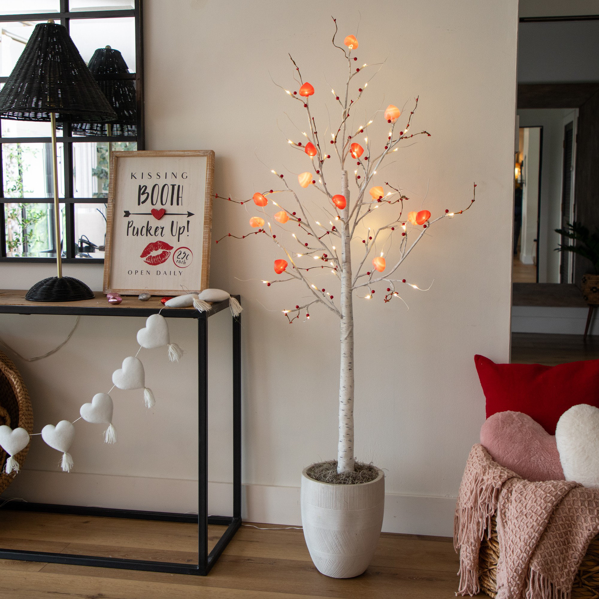 Ophelia & Co. Pre-Lit Artificial Valentine's Day Twig Tree With 72 ...