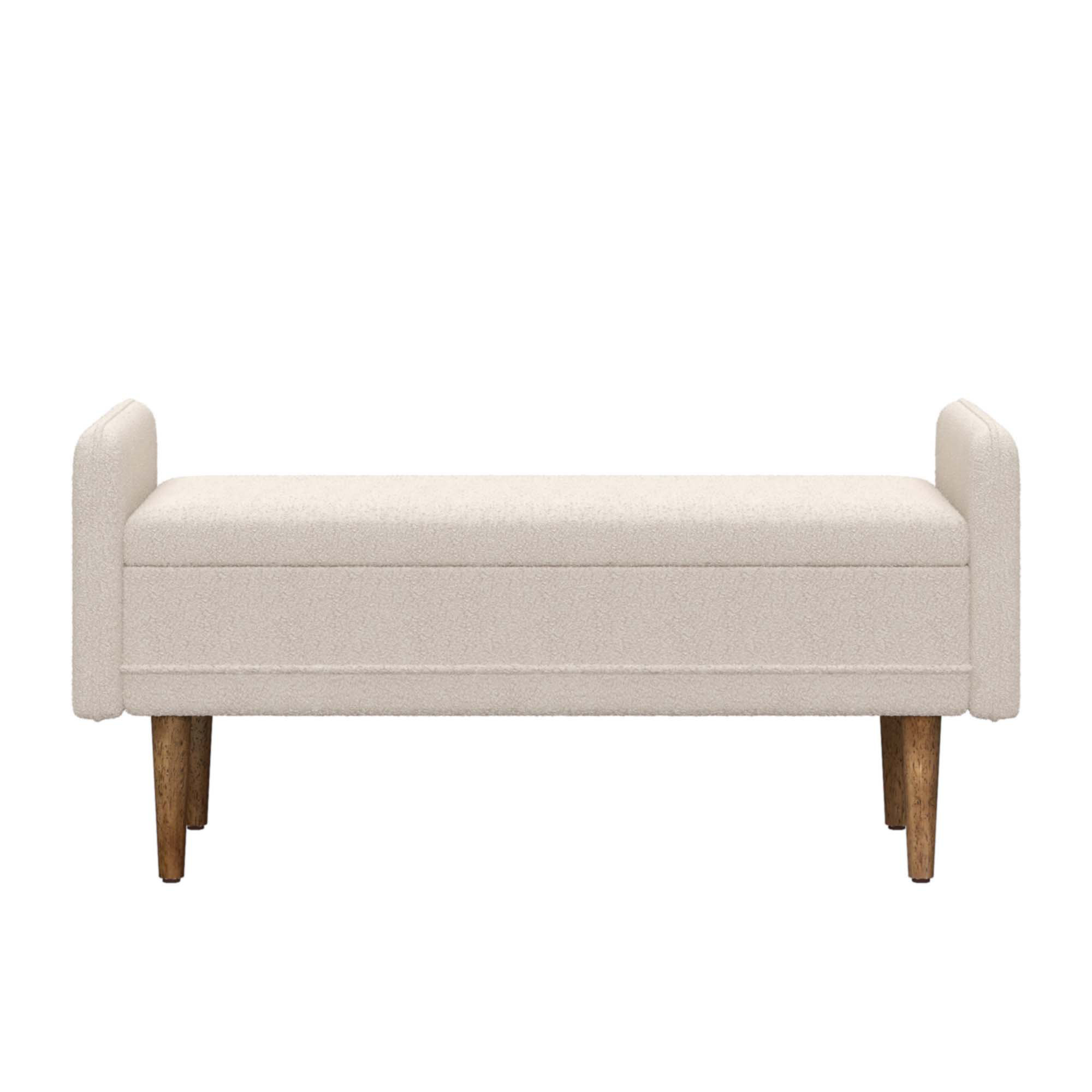 George Oliver Teddy Velvet Storage Stool | Wayfair