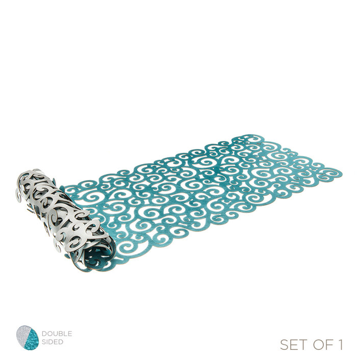 Mijal Gleiser Sea Snail Rectangle Geometric Linen Table Runnner ...