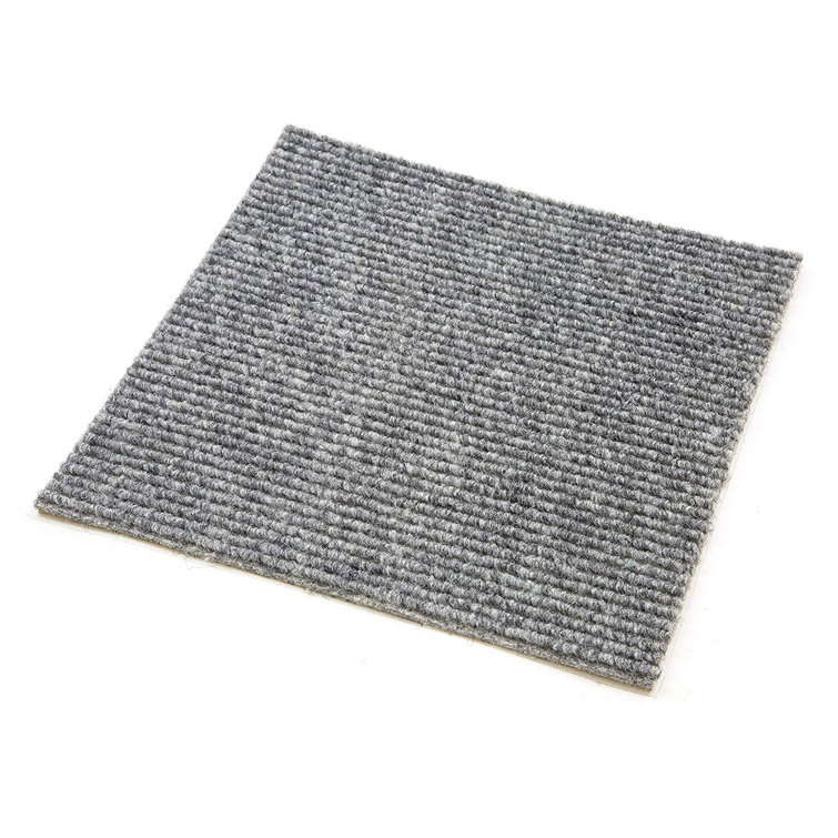 FlooringInc 12'' W x 12'' L Level Loop Adhesive Polyester Carpet Tile ...