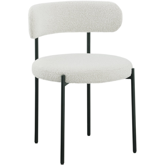 AllModern Sherwood Solid Back Boucle Side Chair & Reviews | Wayfair