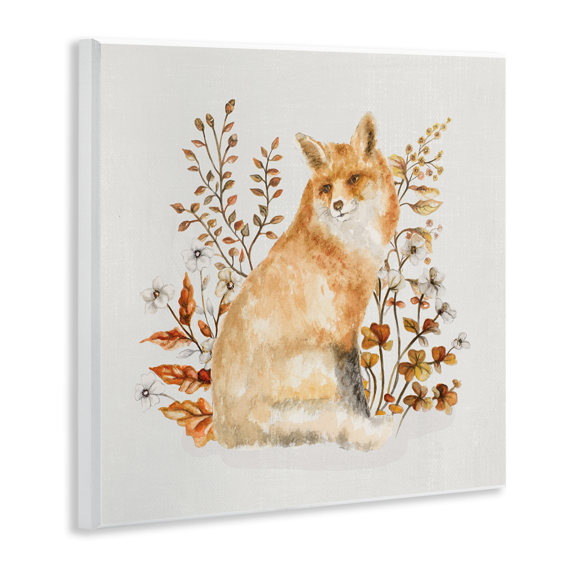 Union Rustic Rustic Fox & Botanicals Wall Plaque Art by Janice Gaynor ...