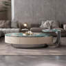 Wu's StylishVault Light luxury oval marble coffee table | Wayfair