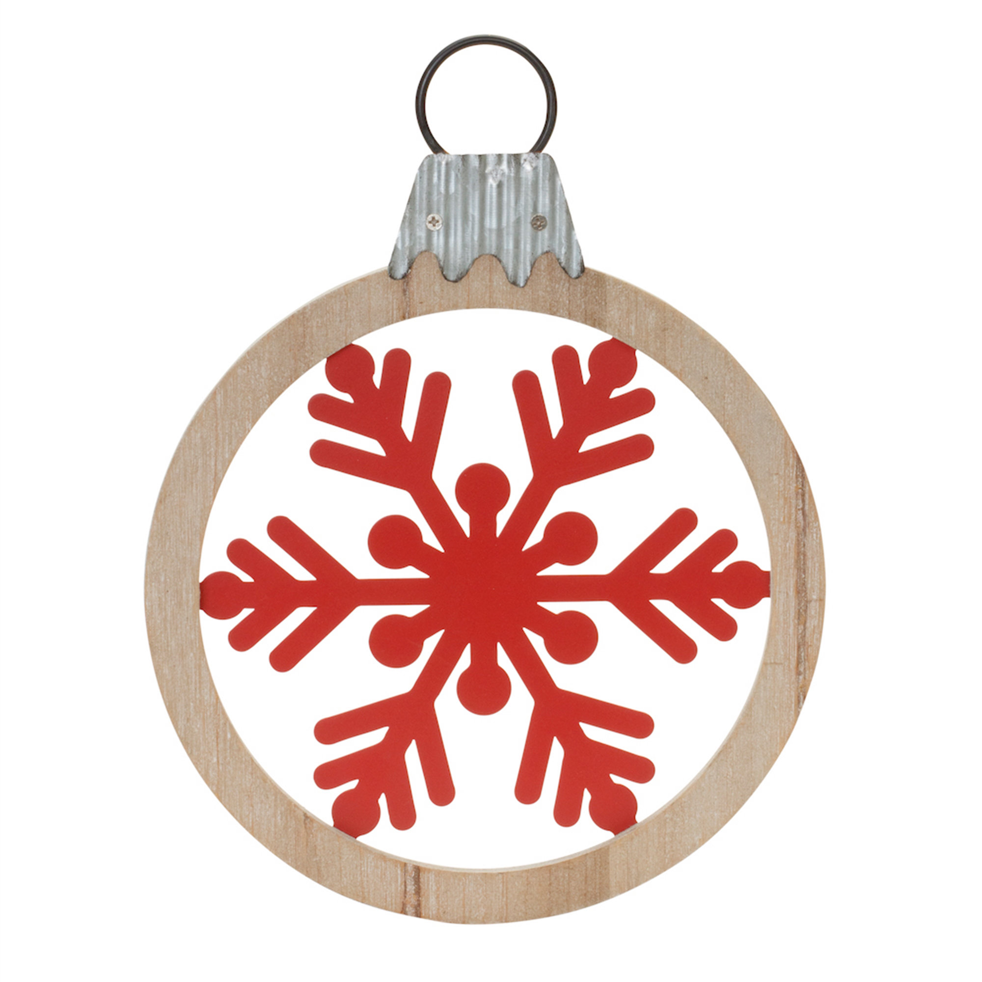 The Holiday Aisle® Metal Snowflake with Oranment Frame (Set of 6) | Wayfair