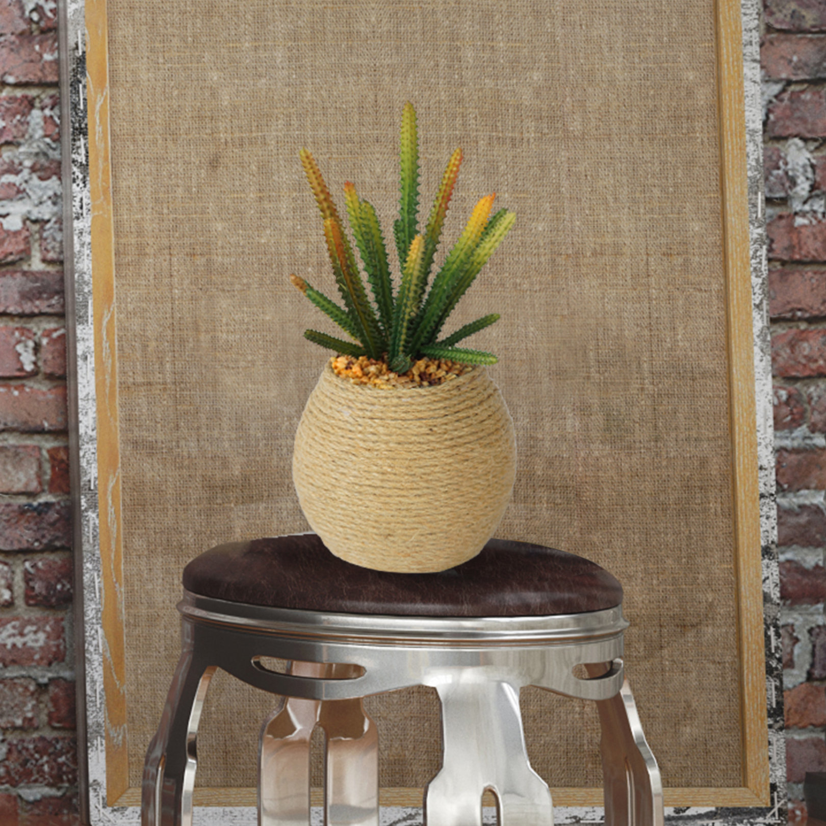 Highland Dunes 10" Tall Real Touch Desktop Succulents Grass in ...