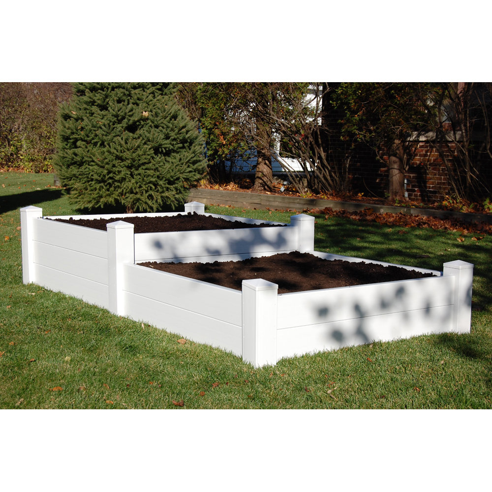 Winston Porter Jaleel 8 ft x 4 ft Plastic Raised Garden Bed & Reviews ...