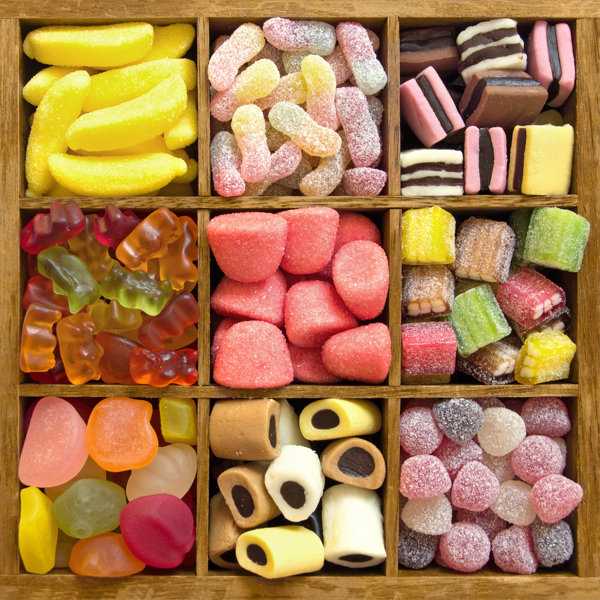 17 Stories Assorted Candies - Wrapped Canvas Print | Wayfair.co.uk