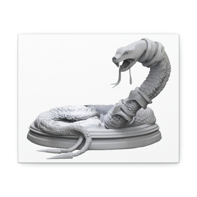 Latitude Run® Snake Stretched - Unframed Illustration on Canvas | Wayfair