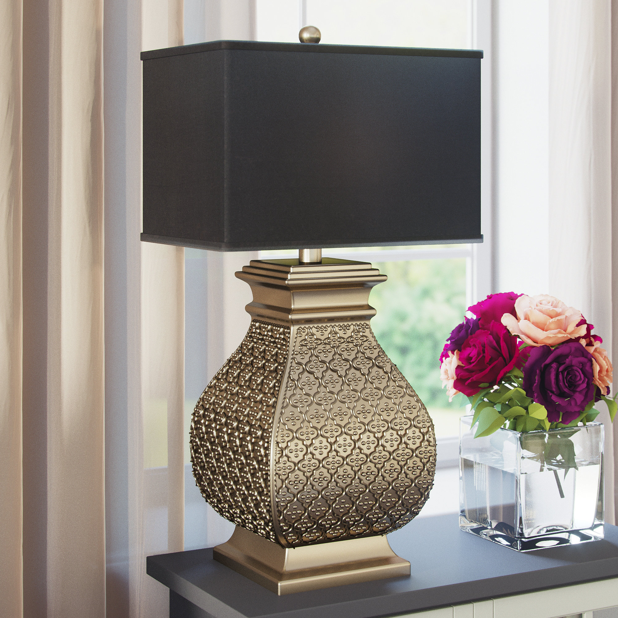 Rosdorf Park Cutright Resin Table Lamp & Reviews | Wayfair