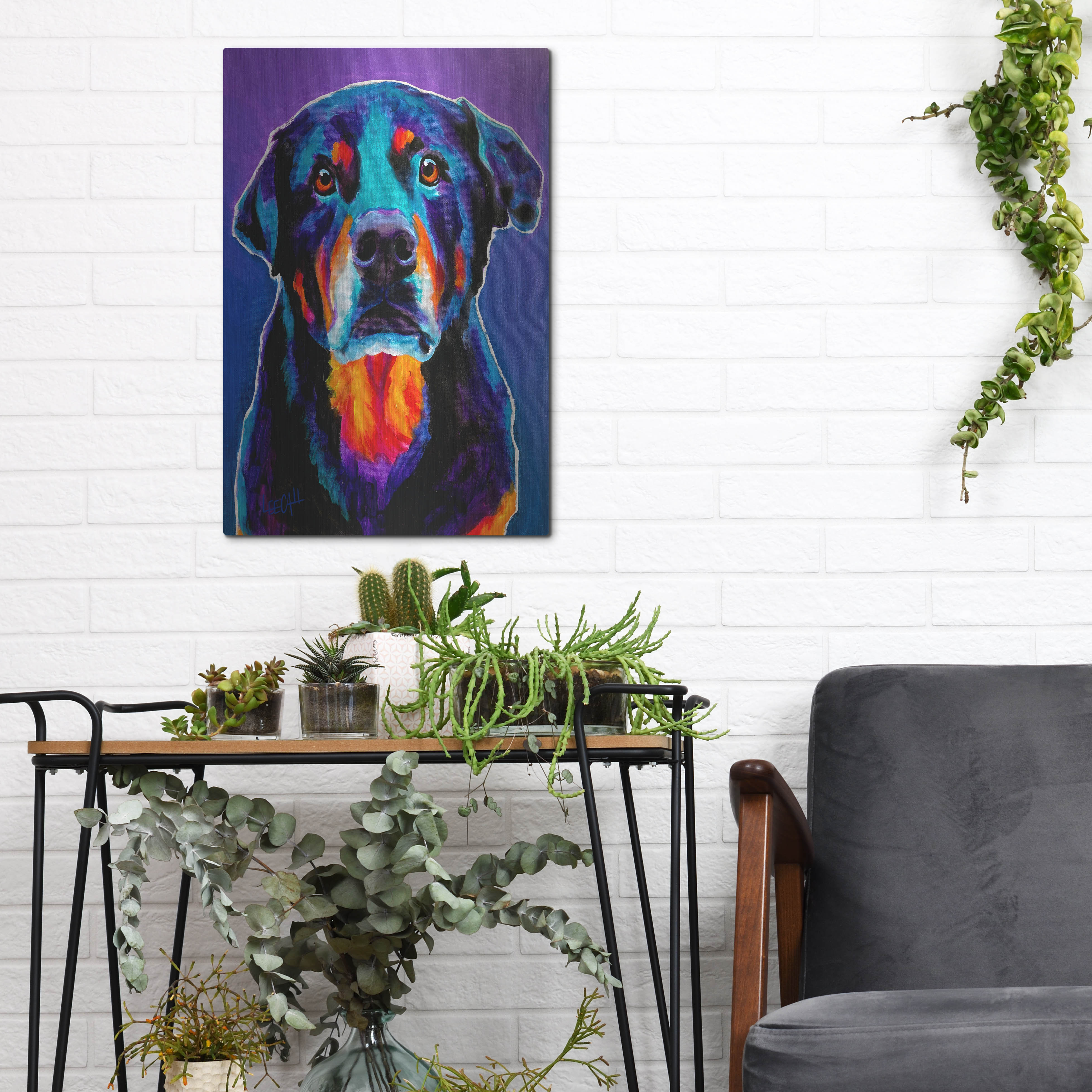Red Barrel Studio® " Luxe Metal Art 'Rotty'' By Dawg Painter, Metal ...