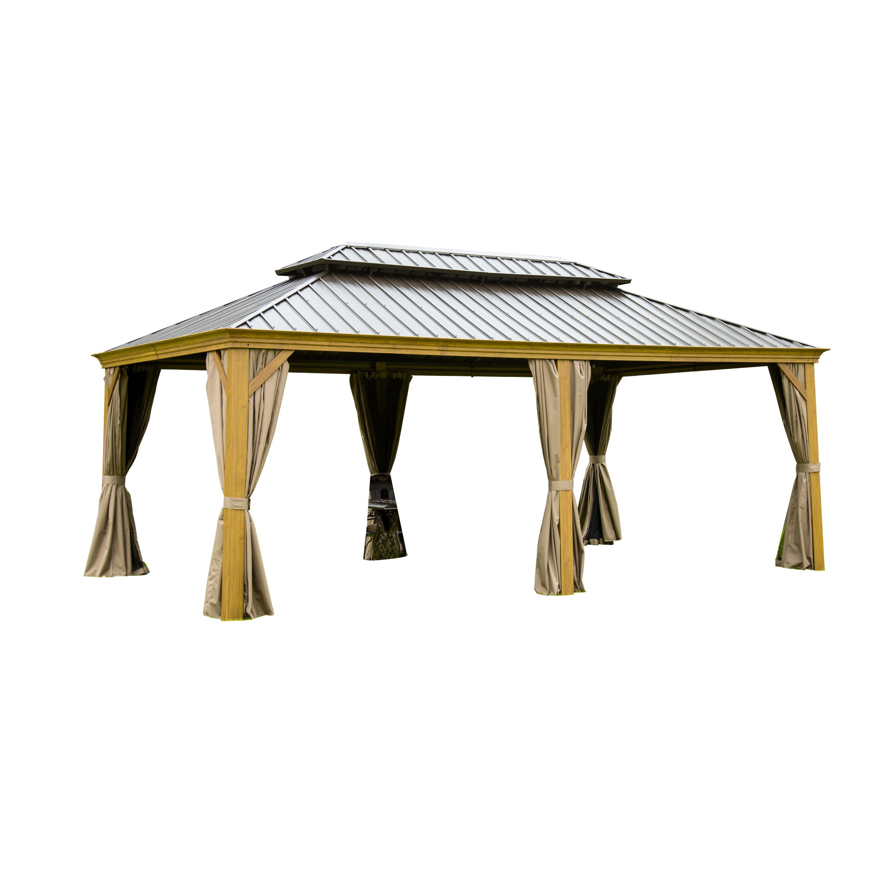 Hokku Designs Gazebo 12'X20' - To Harsh Weather Elements Outdoor ...
