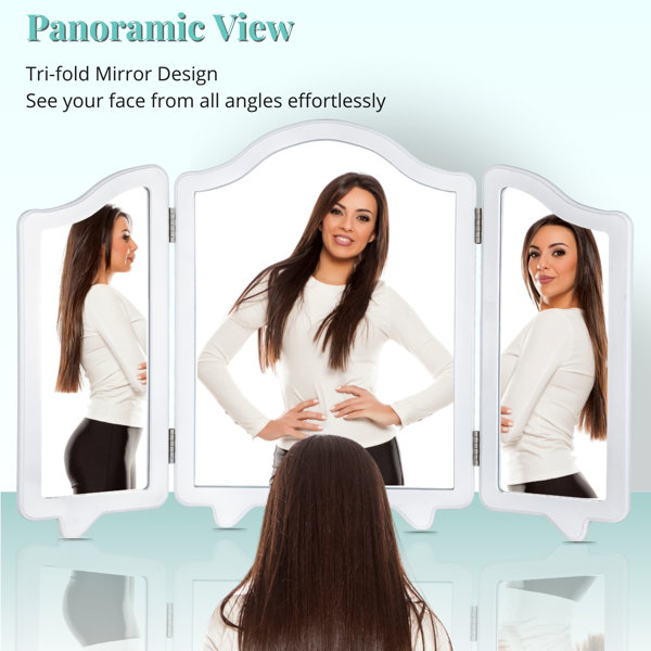 LUXFURNI Vanity Hollywood Makeup Mirror & Reviews | Wayfair