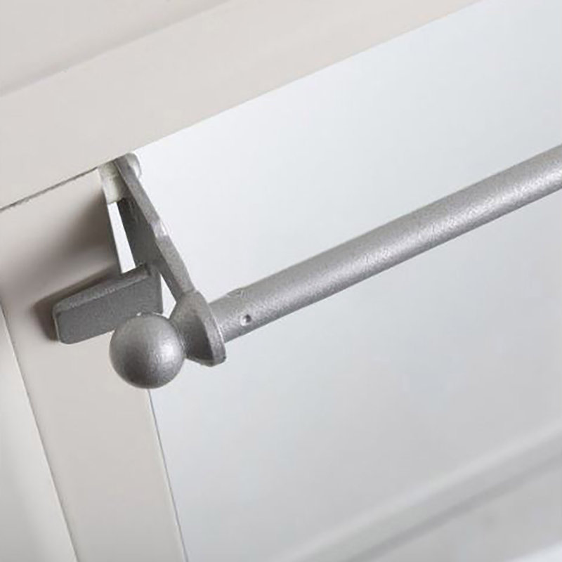 Evideco Café Rod Adjustable Tension Single Curtain Rod & Reviews | Wayfair