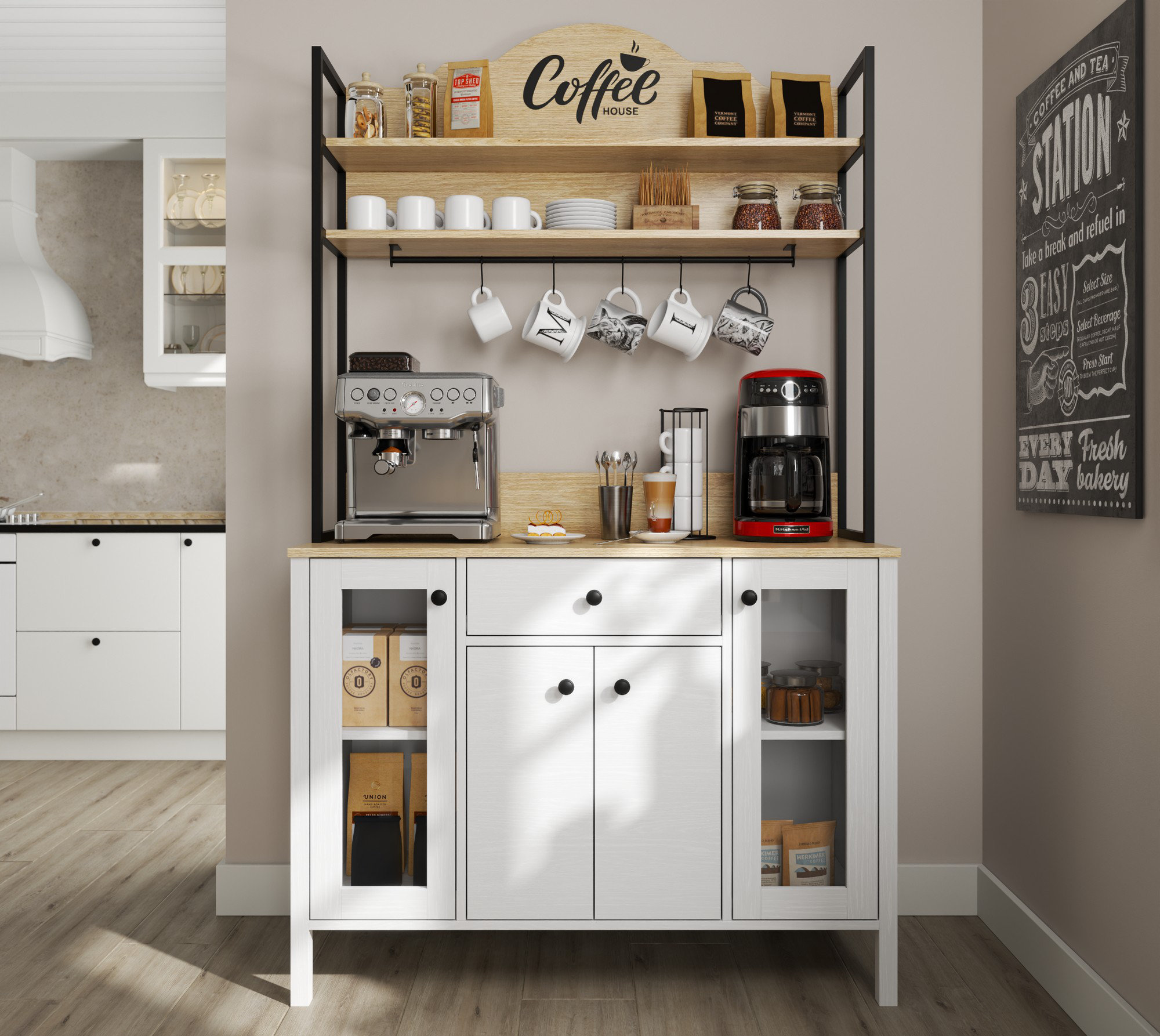 Lark Manor™ Coffee Bar Cabinet | Wayfair