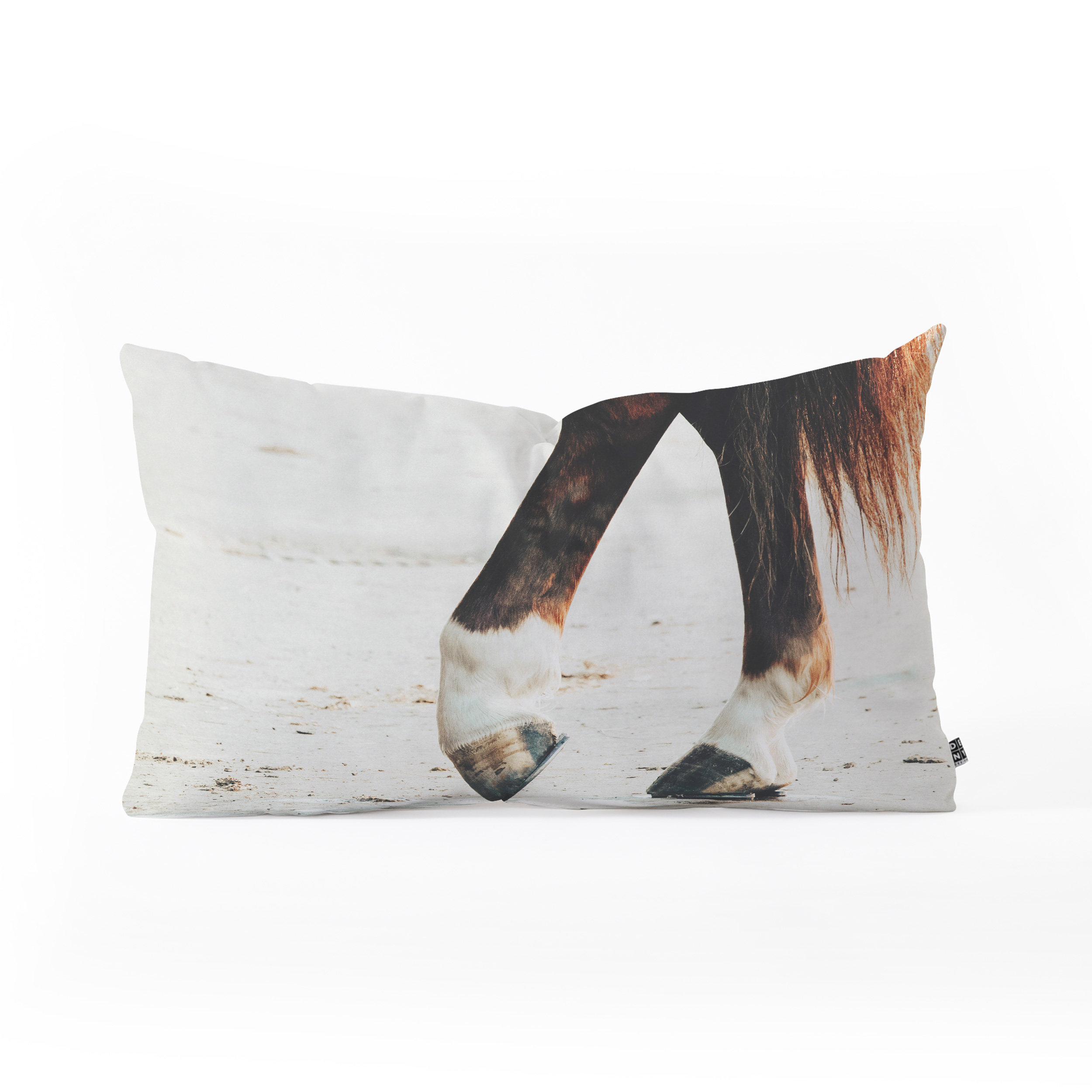 Deny Designs Ingrid Beddoes Horse Tango Oblong Lumbar Pillow | Wayfair