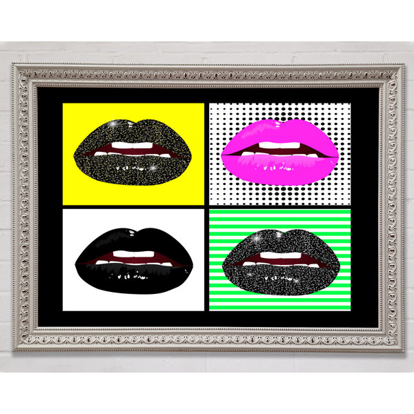 Bright Star Sparkle Lips - Single Picture Frame Art Prints | Wayfair.co.uk