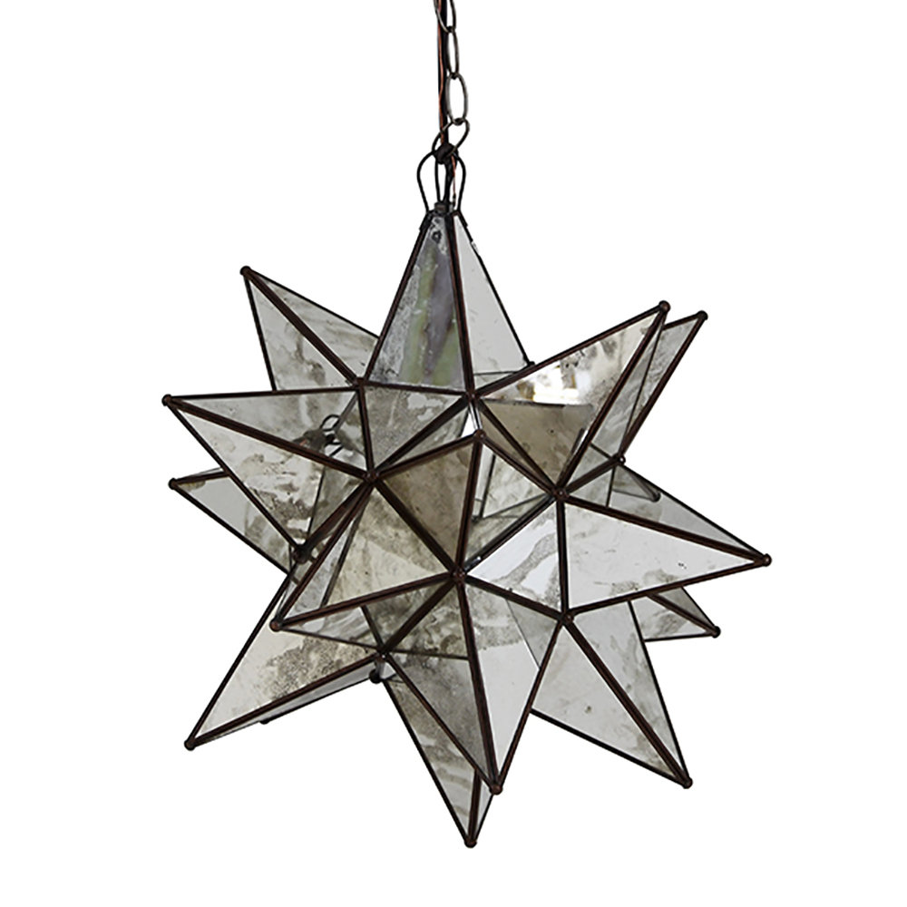 Worlds Away 1 - Light Geometric Star Pendant & Reviews | Wayfair