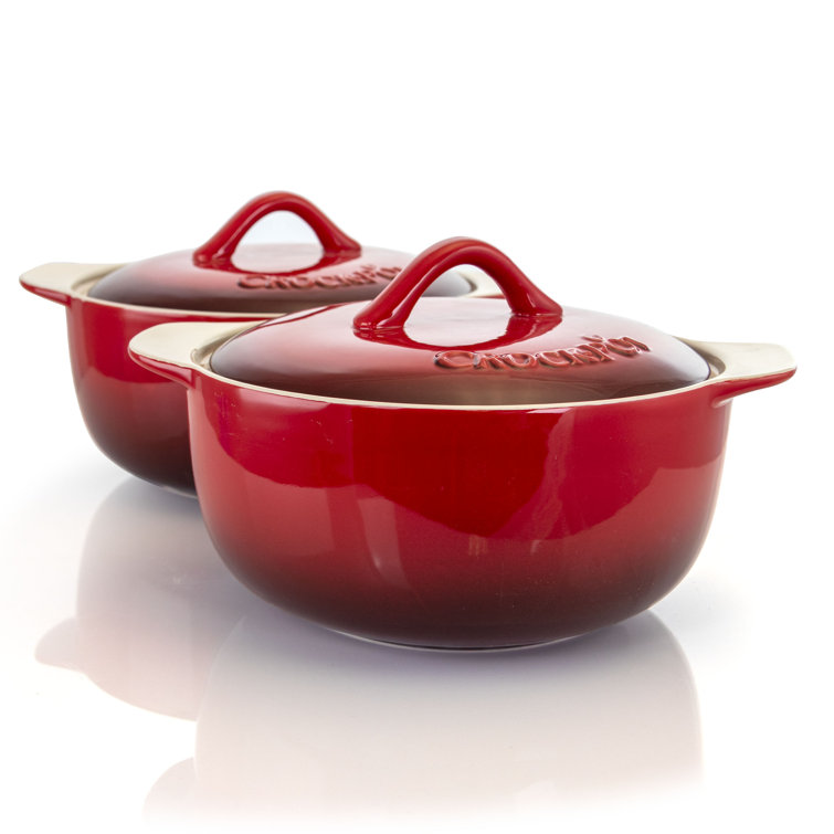 Crock-pot Cocotte rond en pierres avec couvercle ustensiles-pot 2,3 qt ...