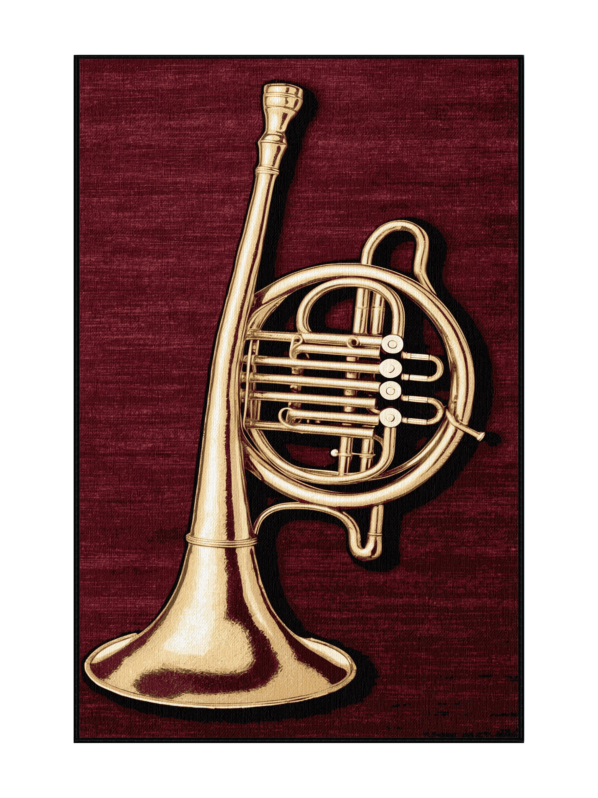 Dakota Fields Washable French Horn Music Area Rug - Wayfair Canada