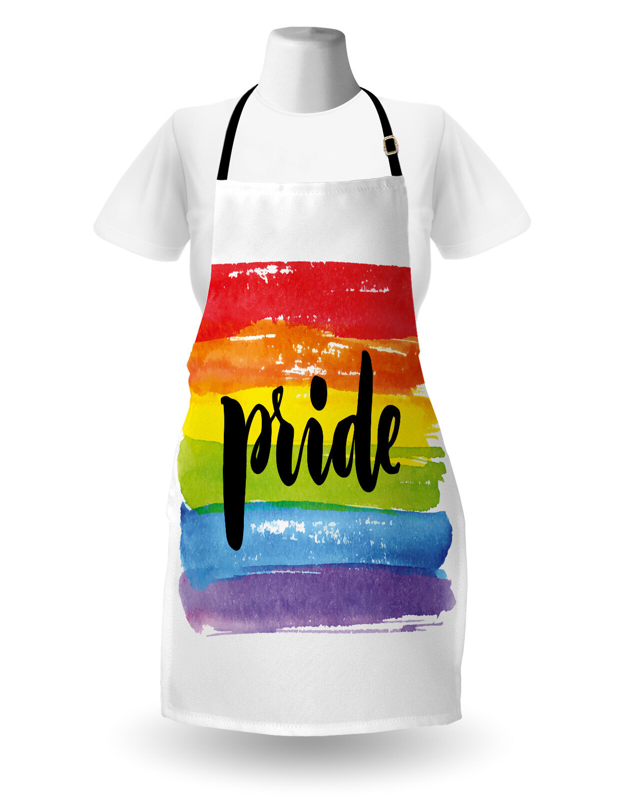 East Urban Home Pride Apron Unisex, Watercolor Art LGBT, Adult Size ...