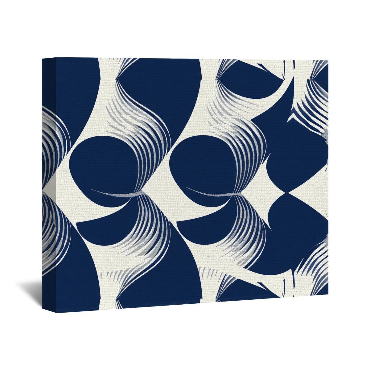 Ivy Bronx Wavy lines Canvas Wrap - Cool pattern Wall Decor - Wayfair Canada