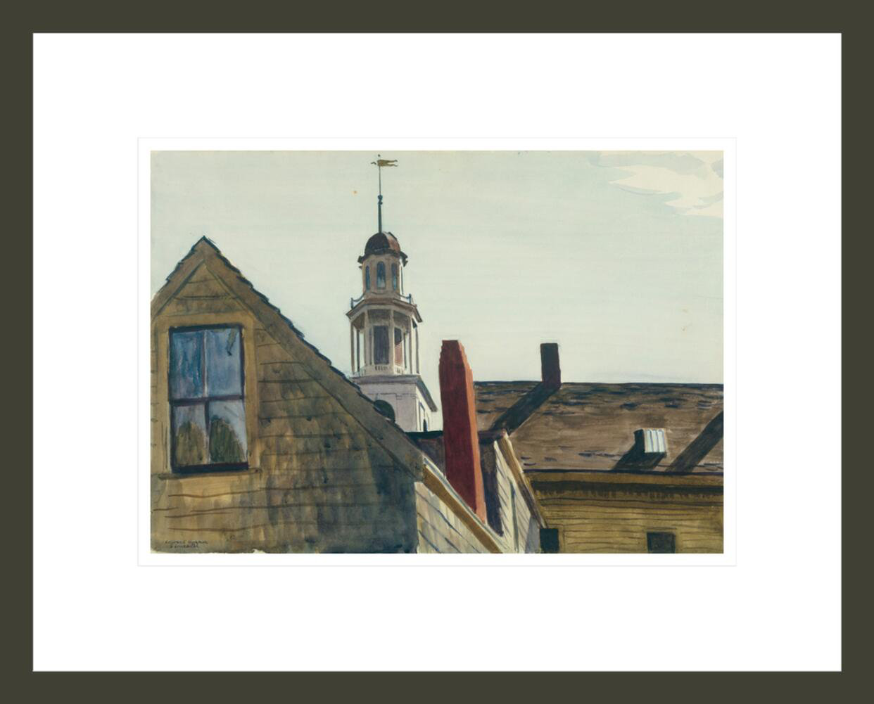 1000Museums Universalist Church by Edward Hopper -Framed Giclee Print ...