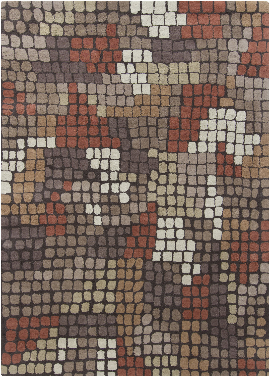 Chandra Rugs Gagan Brown Abstract Area Rug | Wayfair