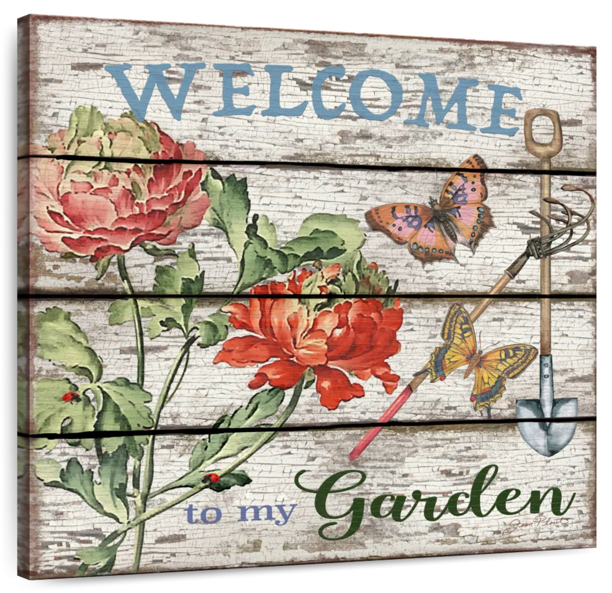 Elephant Stock Country Garden I Wall Sign | Wayfair