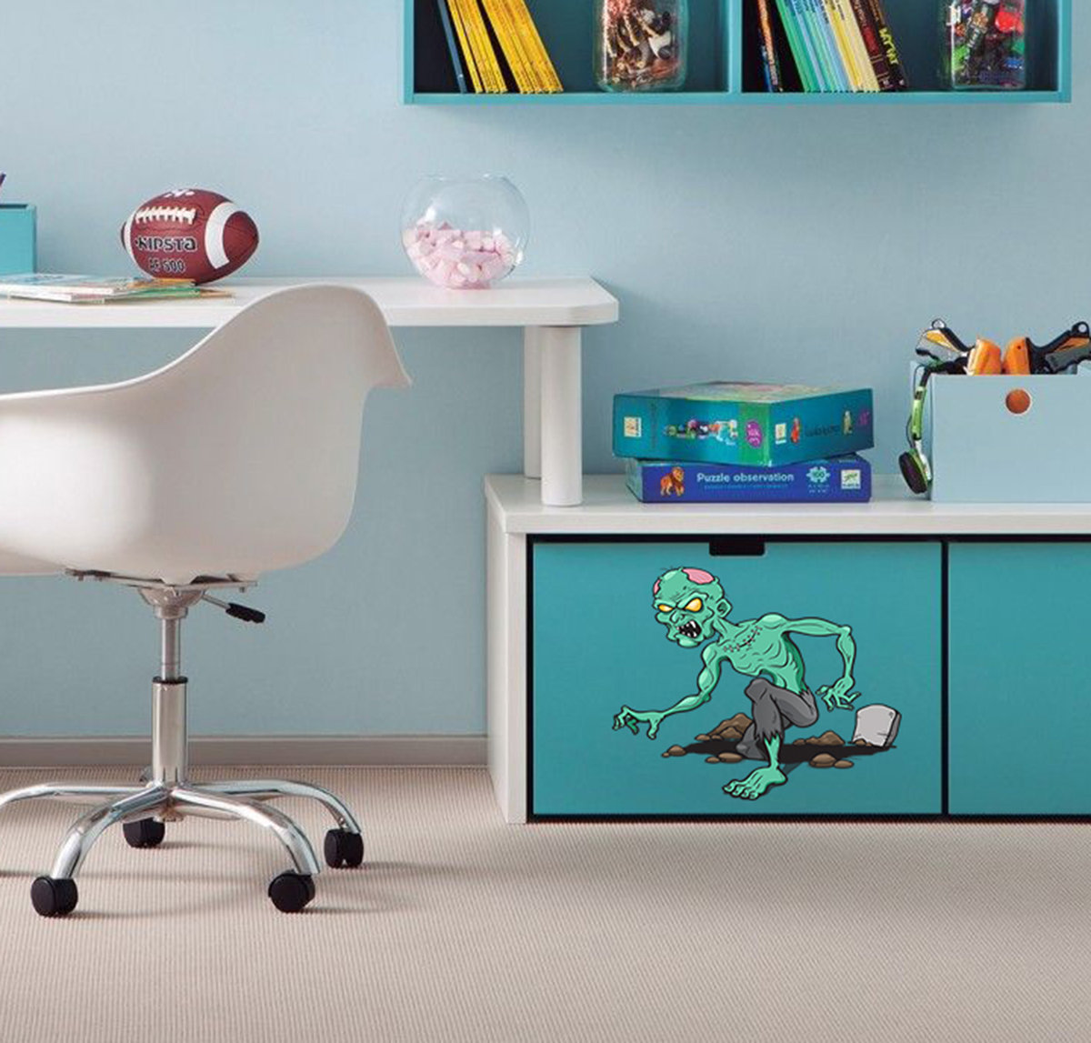 The Holiday Aisle® Zombie Wall Decal, Zombie Wall Sticker, Zombie Wall ...